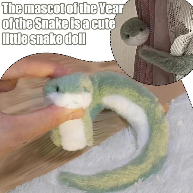 PLUSH SNAKE STUFFED Animal 2025 Toy Cartoon Green Snake Gift Doll New ...