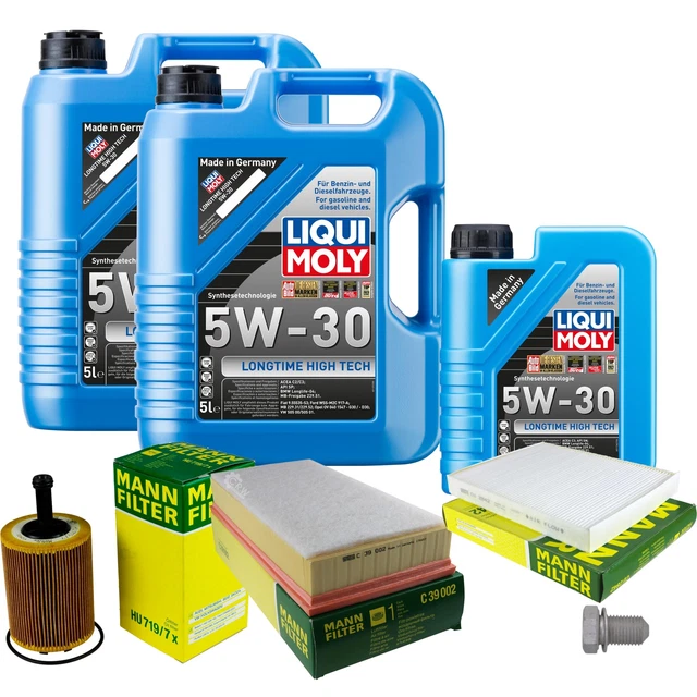 MANN INSPECTION SET 11 L LIQUI MOLY Longtime High Technologie 5W-30 pour VW EUR 179,96 - PicClick FR