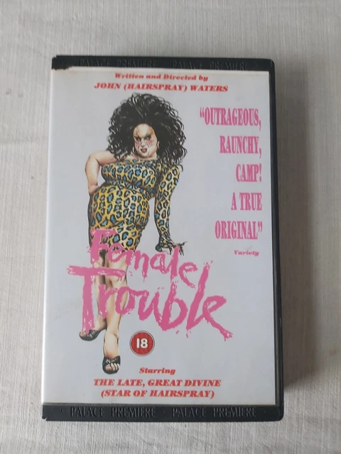 FEMALE TROUBLE VHS Video Tape Divine John Waters RARE UK PAL Release £ ...