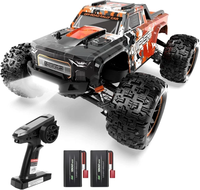 DEERC RADIO-CONTROLLED OFF-ROAD Car High-Speed Brushless Motor Equipped ...