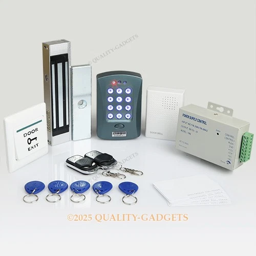 RFID DOOR ACCESS Control System Kit With Magnetic Lock+10 RFID +2Remote ...