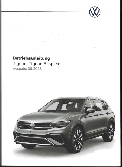 Bedienungsanleitung Vw Tiguan 2023 Pdf