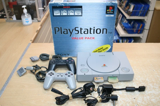 SONY PLAYSTATION PS1 Console Bundle - Grey SCPH-7502 Boxed With ...