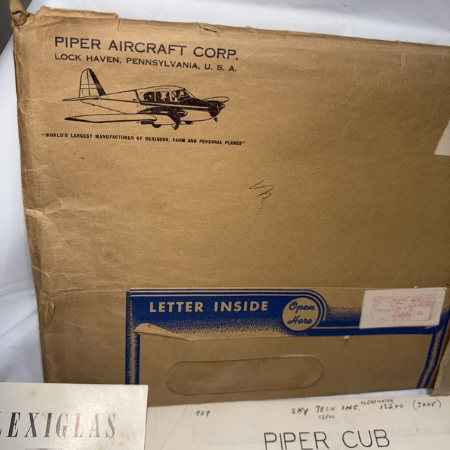 PIPER AIRCRAFT SERVICE Bulletins Letters Memos -Original 1940s 1950s ...