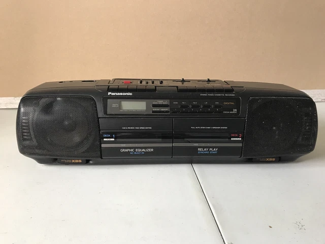 RETRO PANASONIC RX-FT600 Stereo Radio Cassette BoomBox 80s 90s Spares ...