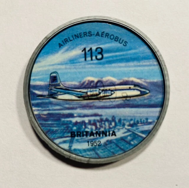 VINTAGE JELLO HOSTESS Airplane Wheel Coin #113 BRITANNIA 1952 #1 $5.00 ...