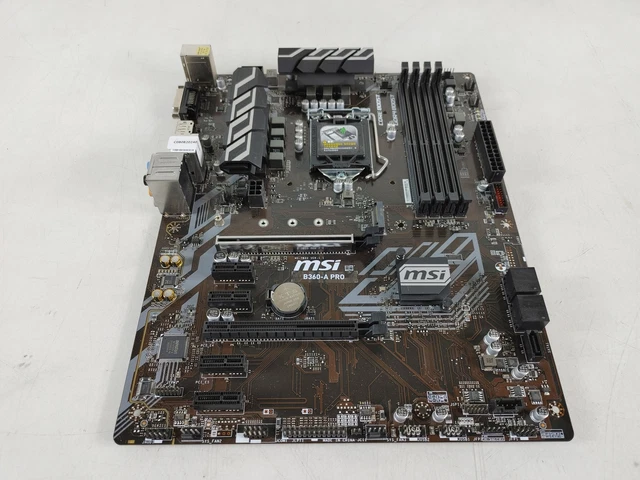 MSI B360-A PRO Intel LGA 1151 DDR4 Desktop Motherboard £129.98 ...