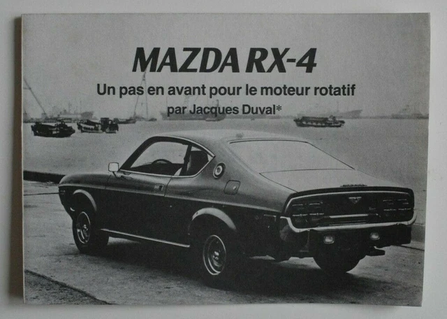 1974 MAZDA RX-4 dealer brochure catalog - French - Canada Jacques Duval ...
