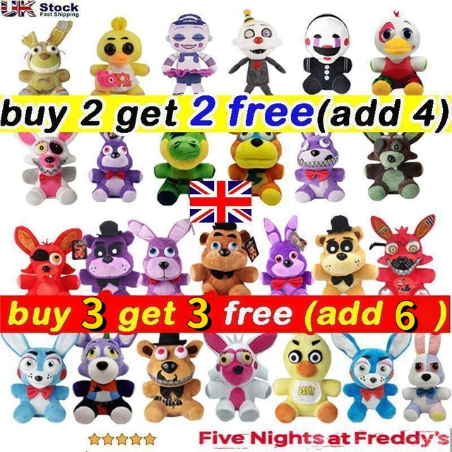 FNAF FIVE NIGHTS at Freddy's Plush Doll Toy Plushies Bear Foxy Sundrop ...