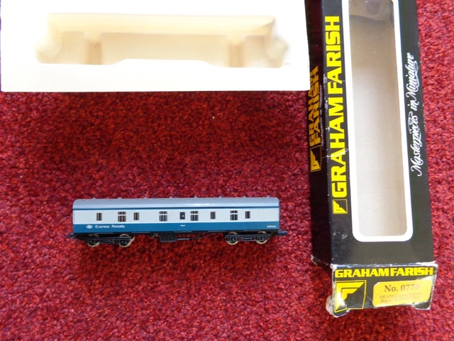 N GAUGE GRAHAM Farish Br Express Parcels Bogie Coach/Van No O778 £8.66 ...