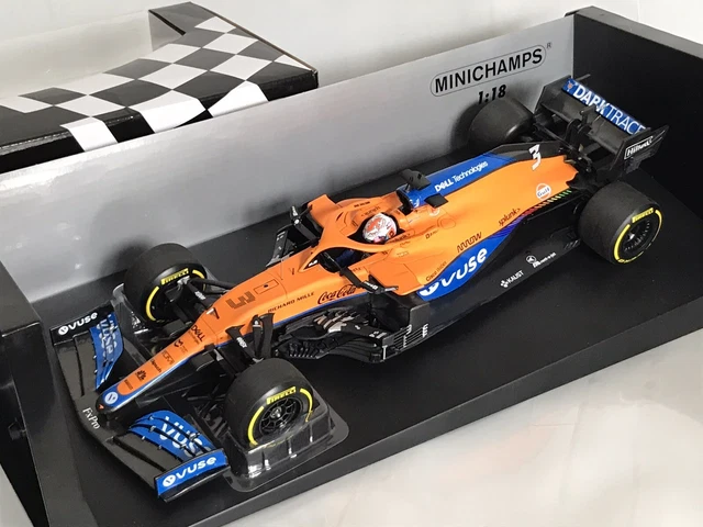 2021 MCLAREN MCL35M D.Ricciardo Bahrain GP Full Livery 1:18 Minichamps ...