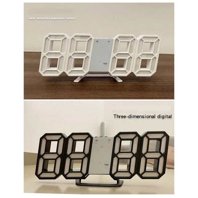 RÉVEIL NUMÉRIQUE 3D avec Cuisine et Bureau B F6G56450 EUR 12,53 ...