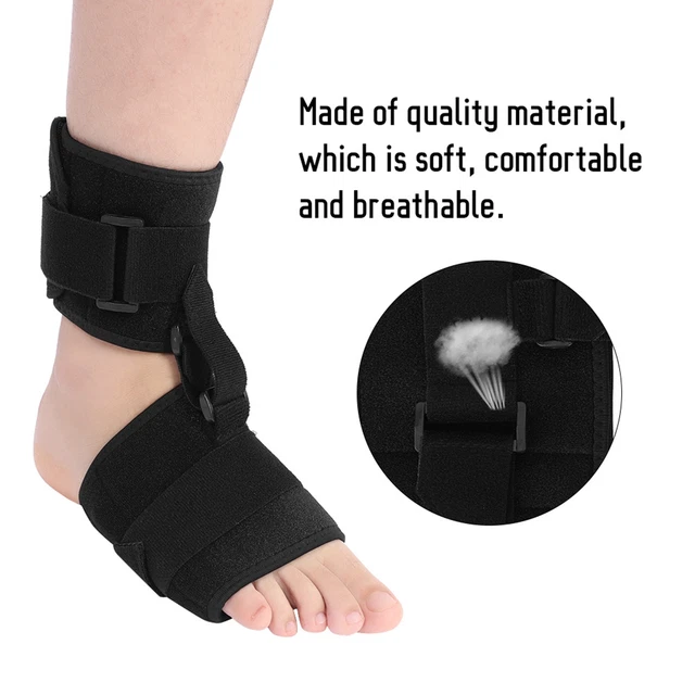 FOOT DROP SPLINT Orthotics Fracture Sprain Injury Support Wrap Ankle ...