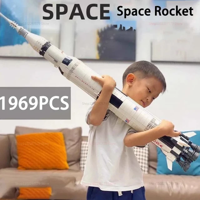 SPACE ROCKET BUILDING Blocks Apollo 5 Rocket Brick Materials Launch ...