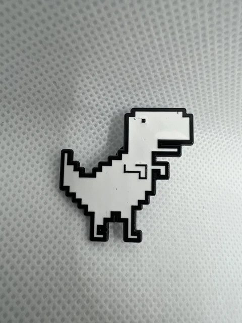 GOOGLE CHROME DINOSAUR Game T-Rex Enamel Pin Videogame Collectable ...