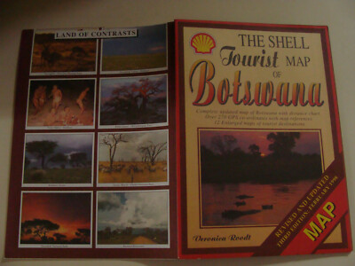 Shell Tourist Map Of Botswana FOR SALE! - PicClick UK