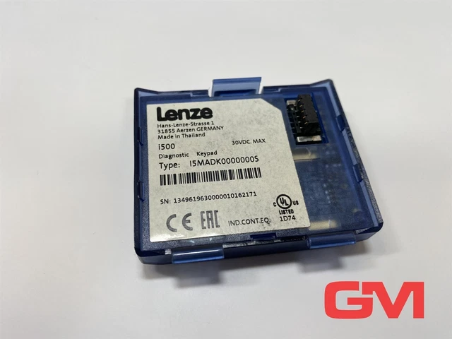LENZE BEDIENEINHEIT I5MADK0000000S Diagnostic Keypad 30VDC i500 Module ...