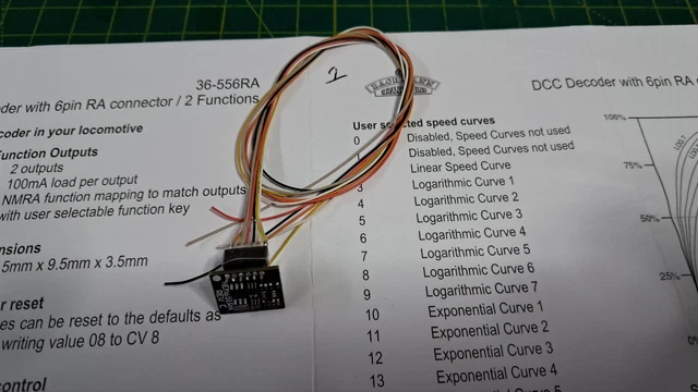 BACHMANN 36-556RA E-Z Command NMRA 6 Pin "RIGHT ANGLE" DCC Train Decoder £14.51 - PicClick UK