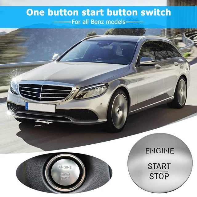 KEYLESS GO START Stop Push Button Ignition Switch 2215450714 Silver Hot ...