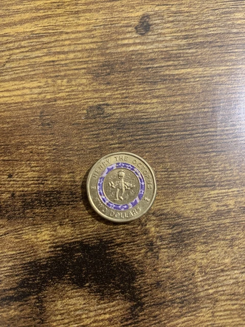 2021 AUSTRALIAN $2 Two Dollar Purple Colour Coin The Wiggles - Henry ...