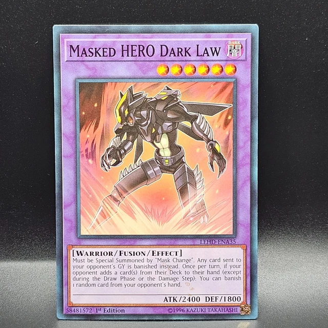 YU GI OH Masked HERO Dark Law LEHD-ENA35 Common 1st Ed LP $1.93 - PicClick CA