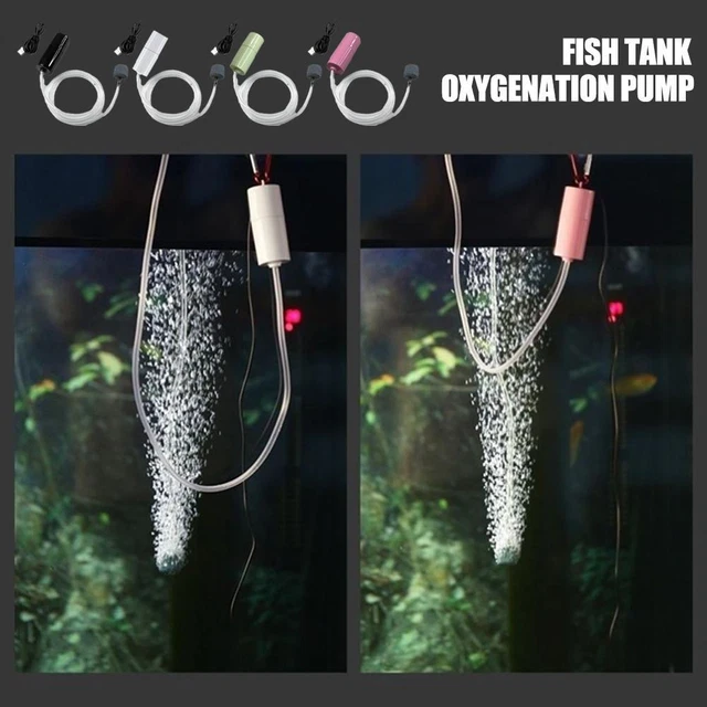 PORTABLE FISH TANK Mini Oxygen Pump USB Oxygen Pump Outdoor Fishing Oxygen Pump∈ £6.35 - PicClick UK
