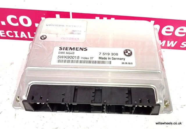 BMW SIEMENS MS43 ECU M54 Engine DME & EWS Set E46 E39 330i 530i M54B30 ...
