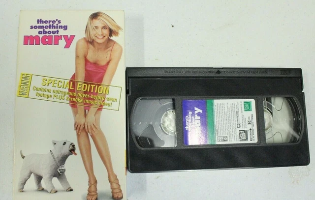 THERE'S SOMETHING ABOUT Mary VHS Tape Cameron Diaz Matt Dillon Ben ...