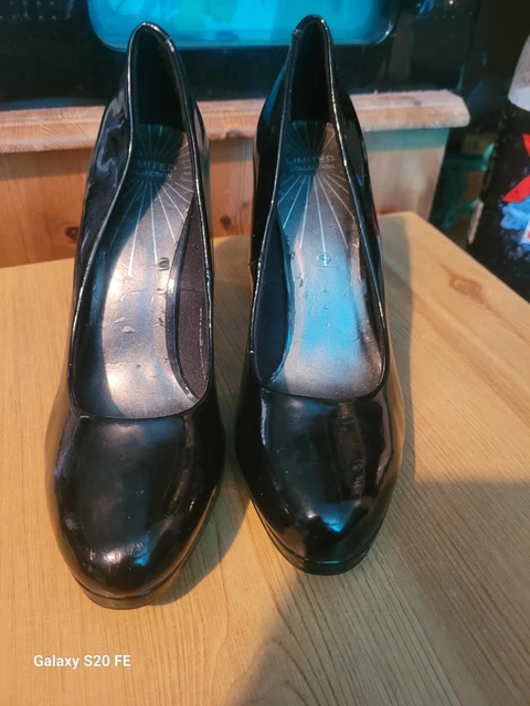 LADIES BLACK SIZE 5 Limited Collection court 4"heel shoes £3.50 ...