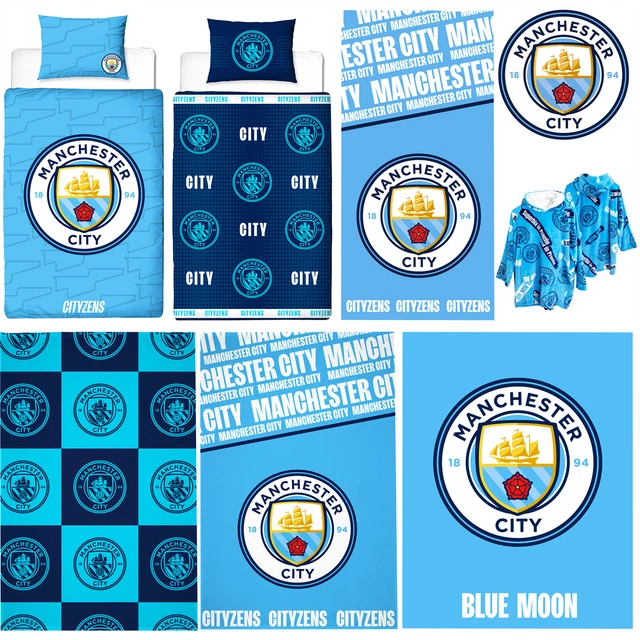 OFFICIAL MANCHESTER CITY FC Football Club Merch Duvet Covers Blankets ...