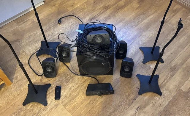 LOGITECH Z906 THX 5.1 Surround Sound Speakers - Excellent Condition £39 ...
