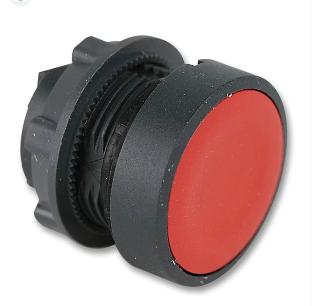 SCHNEIDER ELECTRIC HARMONY XB5 Series, Red Push Button Head ZB5AA4 ...
