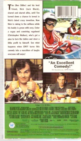 ENVY ( VHS ) Ben Stiller , Jack Black £3.59 - PicClick UK
