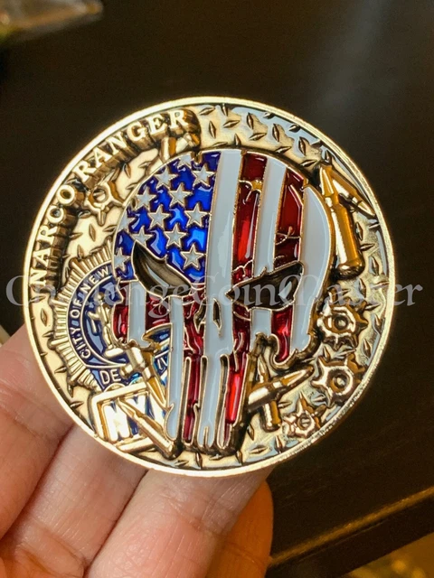 E28 NARCO RANGER 3 NYPD Police Narcotics Punisher Gold Color Challenge ...