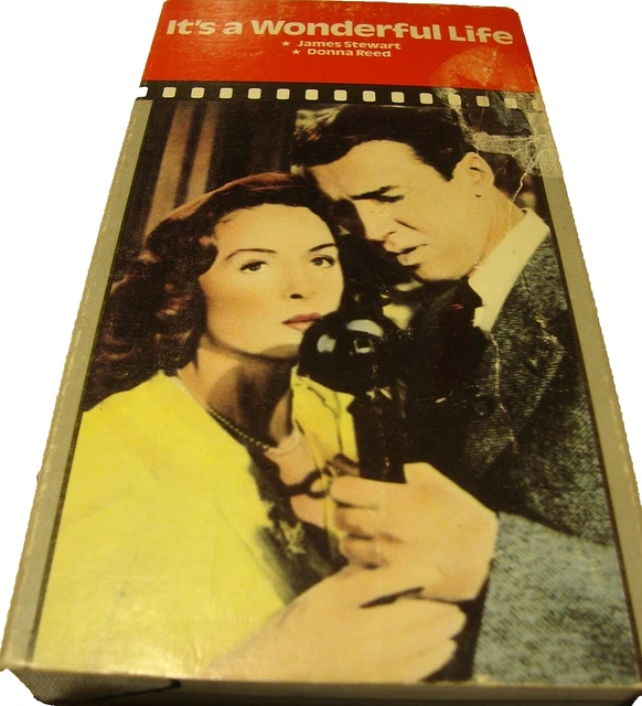 IT'S A WONDERFUL Life (VHS, 1986) James Stewart, Donna Reed~129 Minutes ...