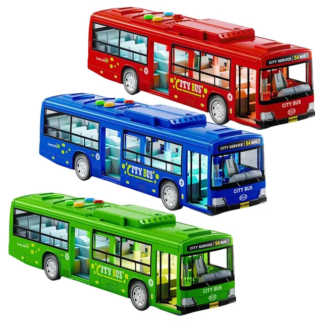 EDUCATIONAL PLAY VEHICLES Toy Interactive School Bus Toy Electric City ...