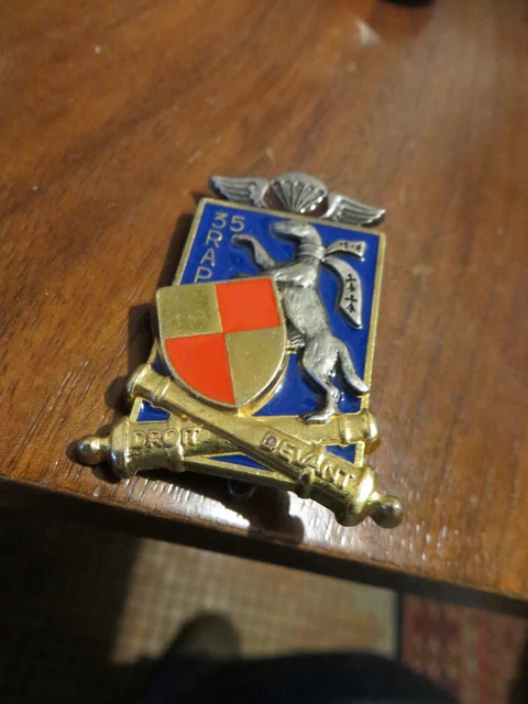 BEL INSIGNE 35° R.A.P, Régiment d’Artillerie Parachutiste, devise ...