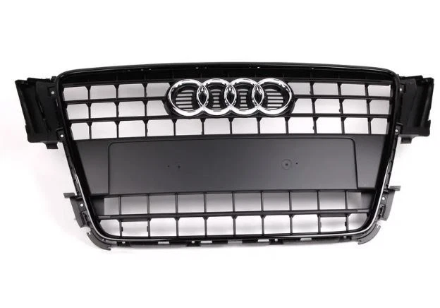 NEW GENUINE AUDI A4 B8 Front Radiator Grill Assembly Glossy Black ...