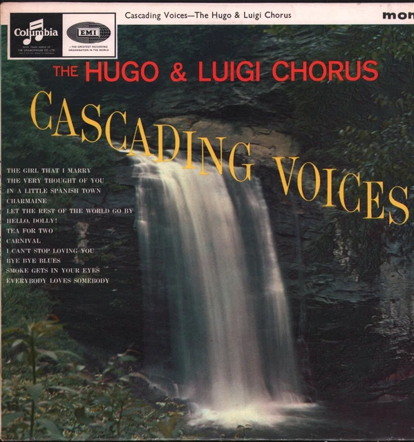 HUGO & LUIGI Chœur Voix Cascadantes LP Vinyle UK Columbia 1965 Mono ...