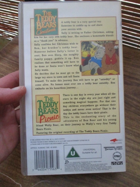 THE TEDDY BEARS Christmas VHS Video Tape (NEW) £4.99 - PicClick UK