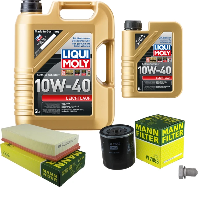 MANN INSPECTION SET 6 LIQUI MOLY Bon Fonctionnement 10W-40 pour Fiat Scudo EUR 90,38 - PicClick FR