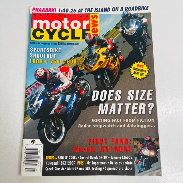 AUSTRALIAN MOTORCYCLE NEWS Magazine Vol. 52 No. 15 February 2003 $30.00 ...