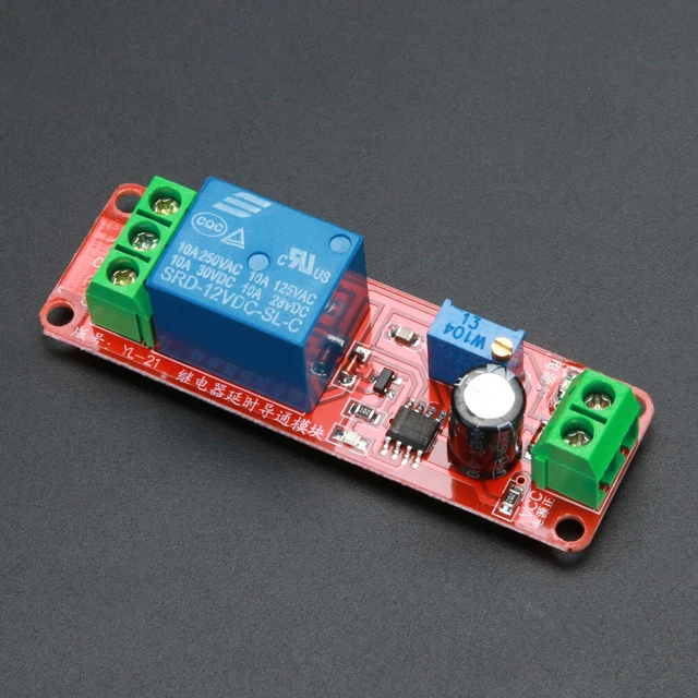 2PCS TIMER CONTROL Switch Interior Parts NE555 Timing Relay Module for ...