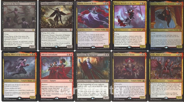DECK EDH VAMPIRE Tribal Commander - Olivia, Crimson Bride - MTG Magic ...