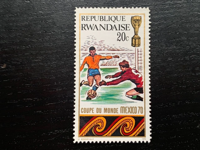 RWANDA REPUBLIQUE RWANDAISE 1970 Football World Cup Mexico Coupe De ...