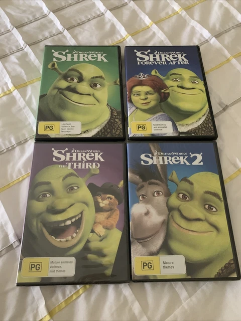 SHREK + SHREK Forever After + Shrek 2 + Shrek The Third DVD Collection $19.99 - PicClick AU