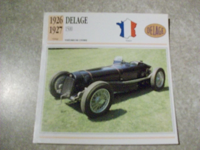 CARTE FICHE DELAGE Dh V12 La Torpille EUR 2,10 - PicClick FR