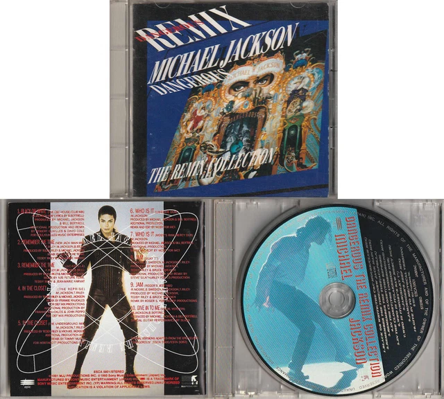 MICHAEL JACKSON DANGEROUS CD The Remix Collection ESCA 5801 Collector ...