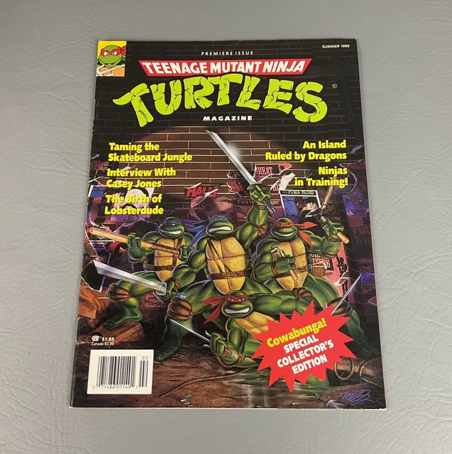 TEENAGE MUTANT NINJA Turtles Magazine Premiere Issue Summer 1990 Mirage ...