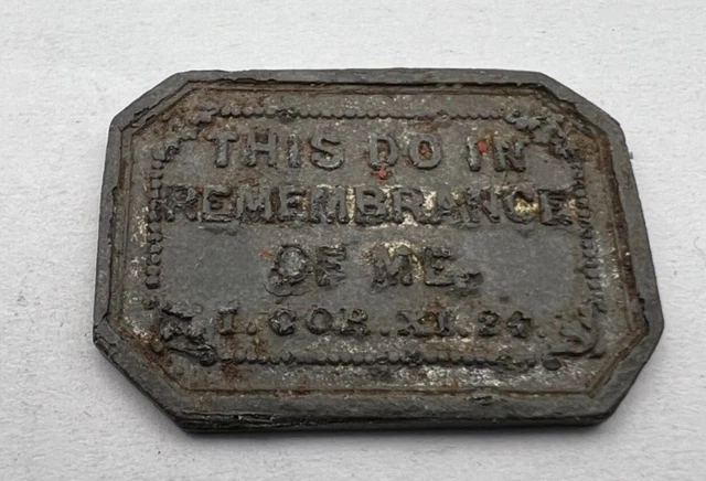 ANTIQUE SCOTTISH COMMUNION Token Stock Token No Named church BZ7582 £15 ...